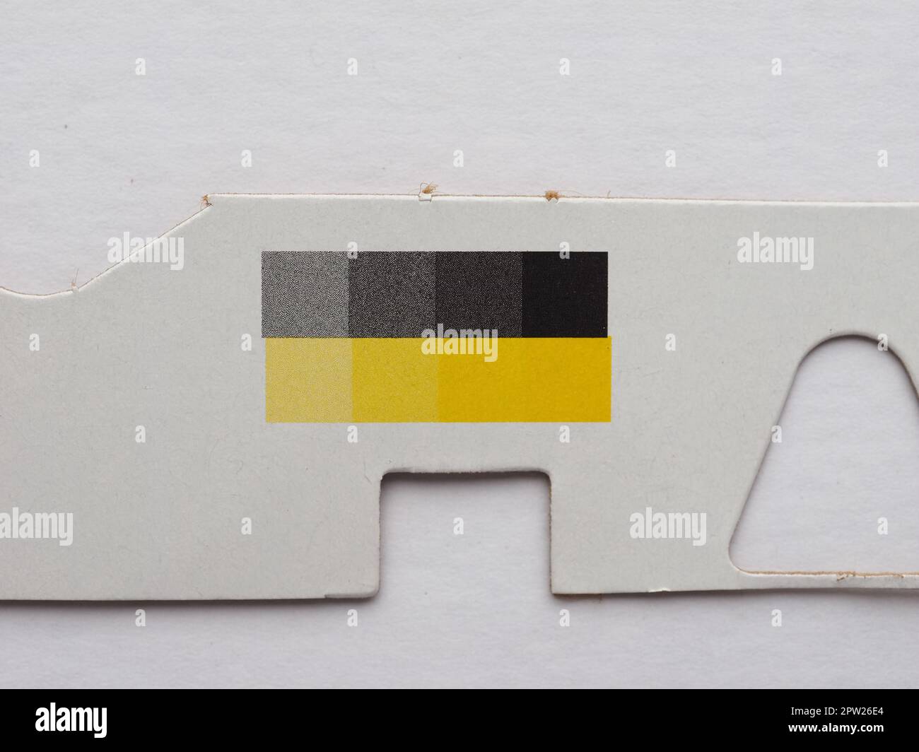 Colour bars printed outside the trim area for density quality control ...