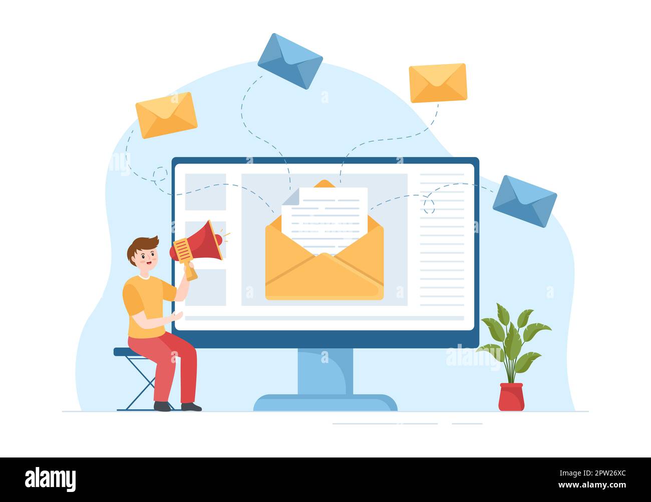 Email Service with Correspondence Delivery, Electronic Mail Message and ...