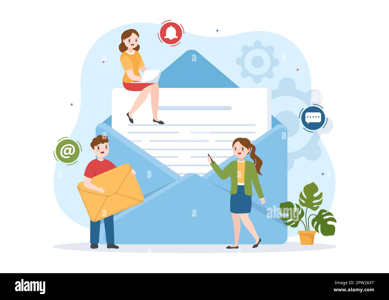 Email Service with Correspondence Delivery, Electronic Mail Message and ...