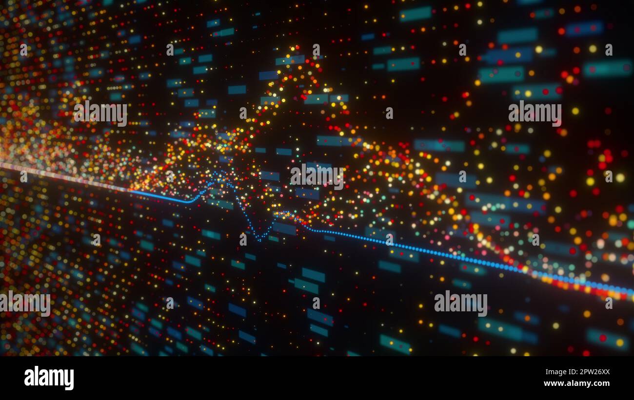 Data technology. Computer generated 3d render Stock Photo - Alamy