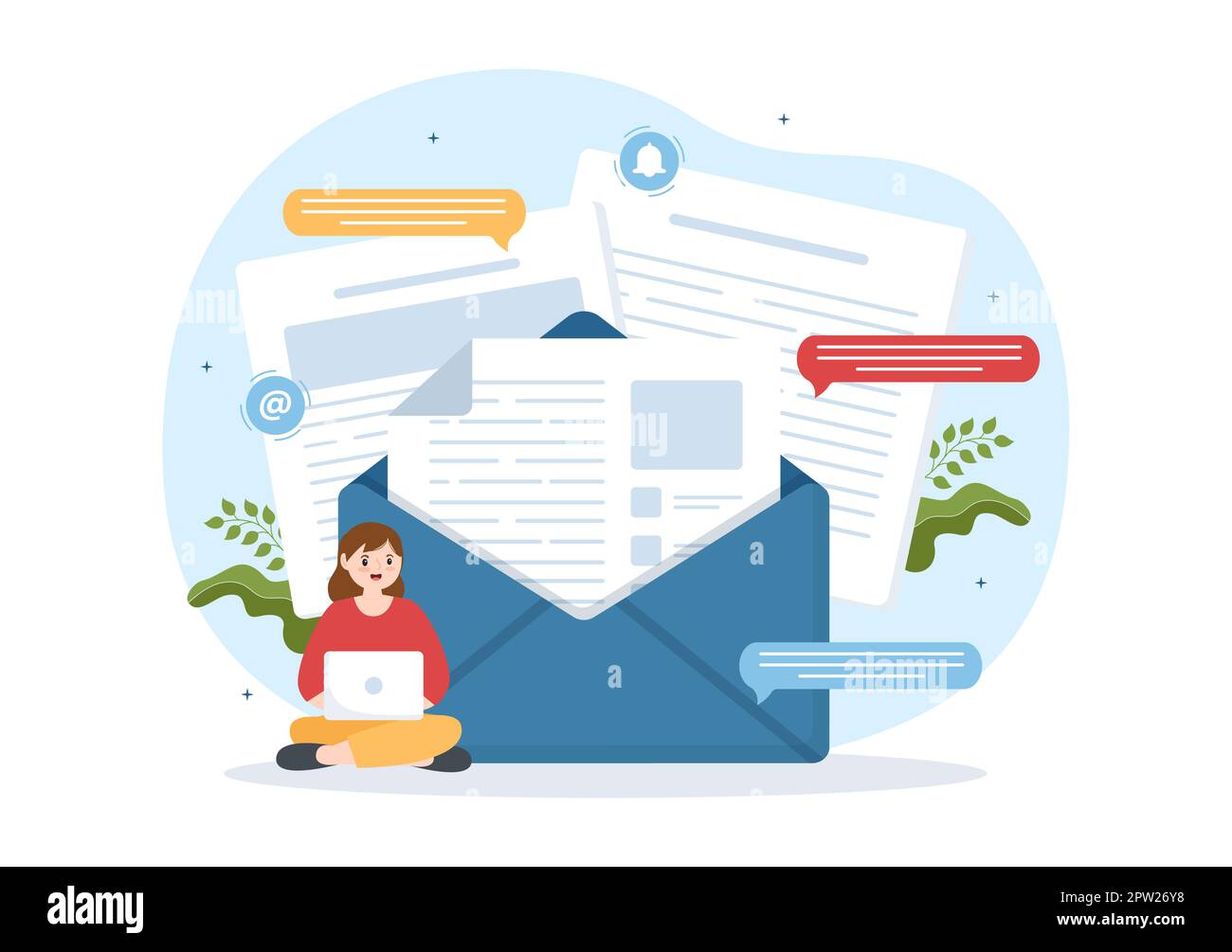 Email Service with Correspondence Delivery, Electronic Mail Message and ...