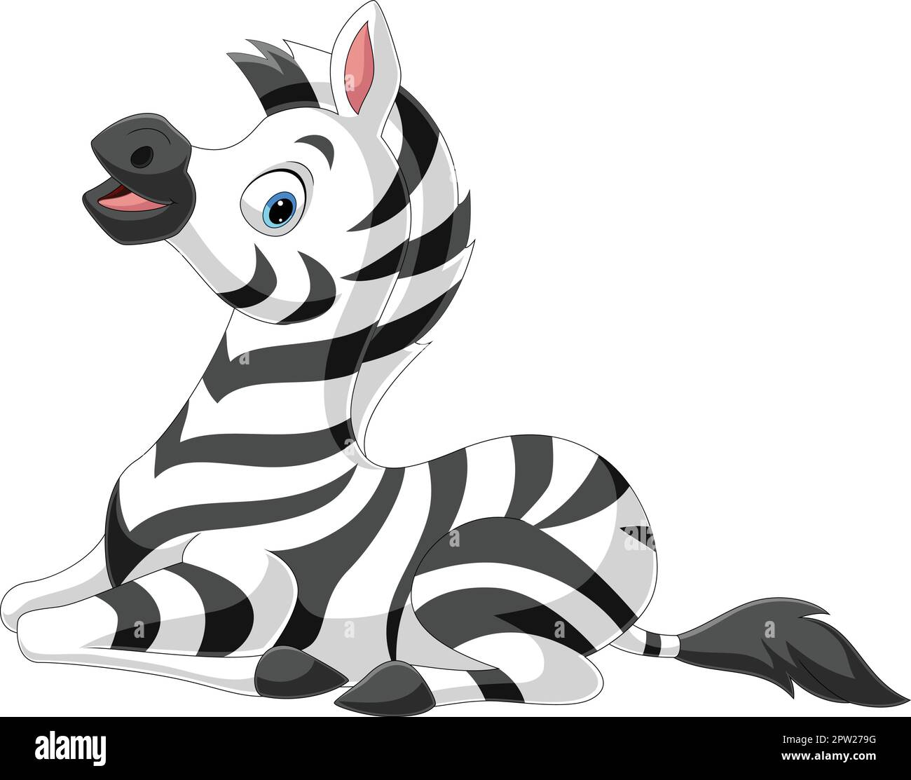 Cute Baby Animated Zebras