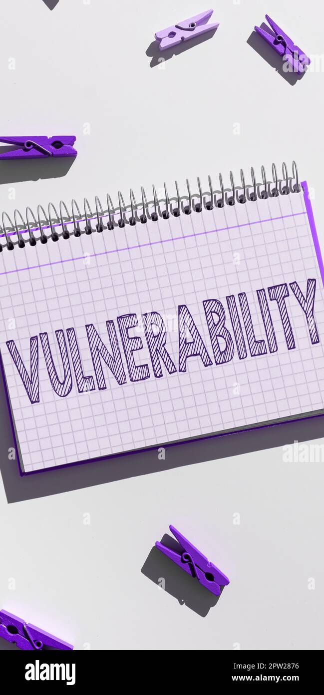 Text caption presenting Vulnerability, Concept meaning State of being ... Text caption presenting Vulnerability, Concept meaning State of being ...
