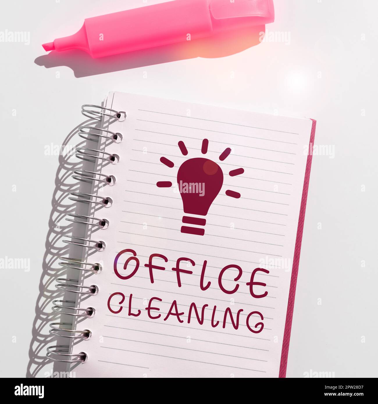 Writing displaying text Office Cleaning, Conceptual photo the action or ...