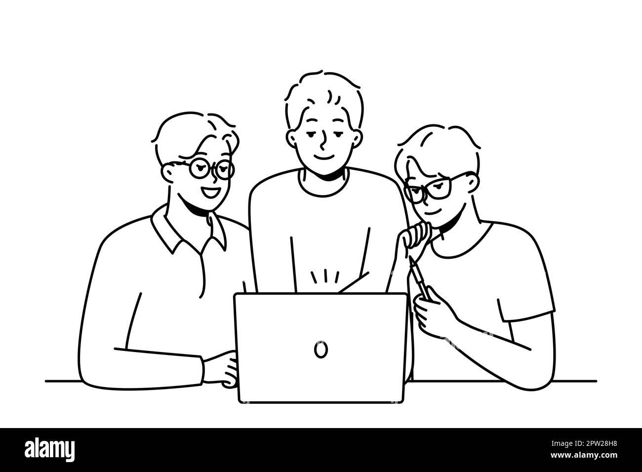 Work colleagues colleague Black and White Stock Photos & Images - Alamy