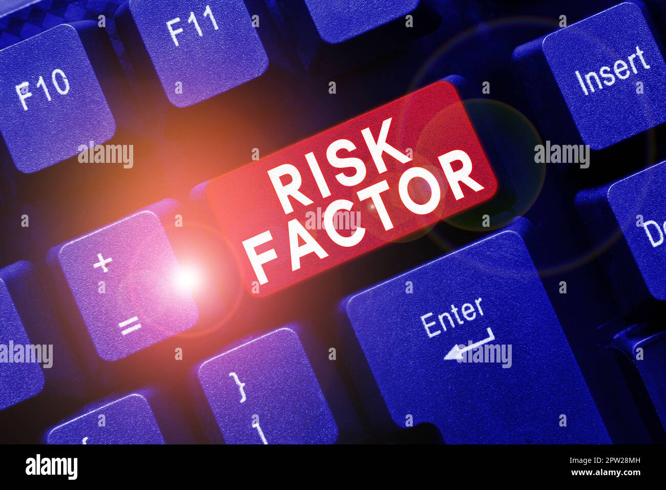 Conceptual caption Risk Factor, Business concept Something that rises ...