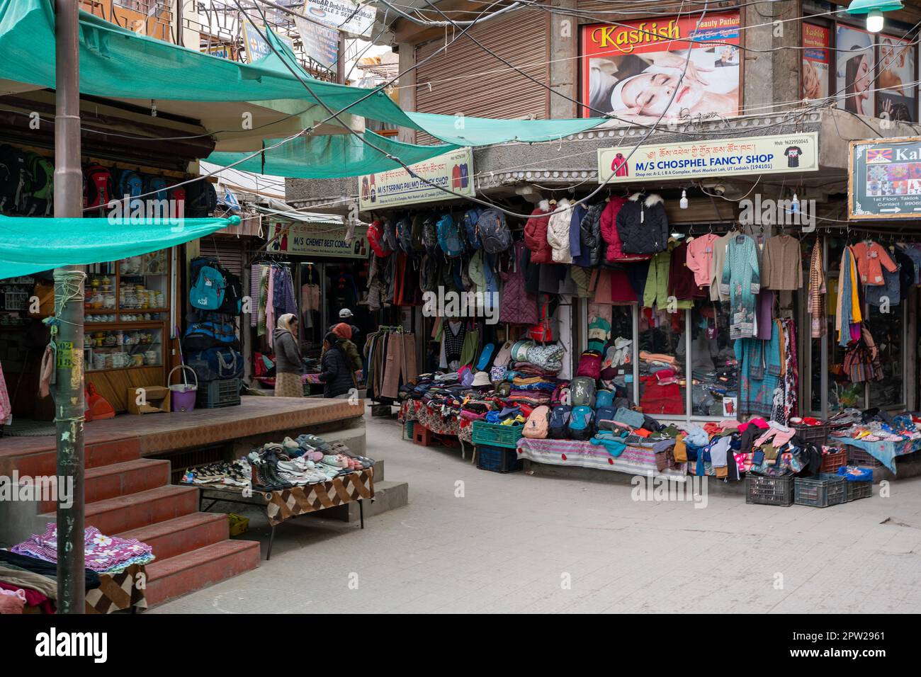 Moti Market in Leh, India Stock Photo - Alamy