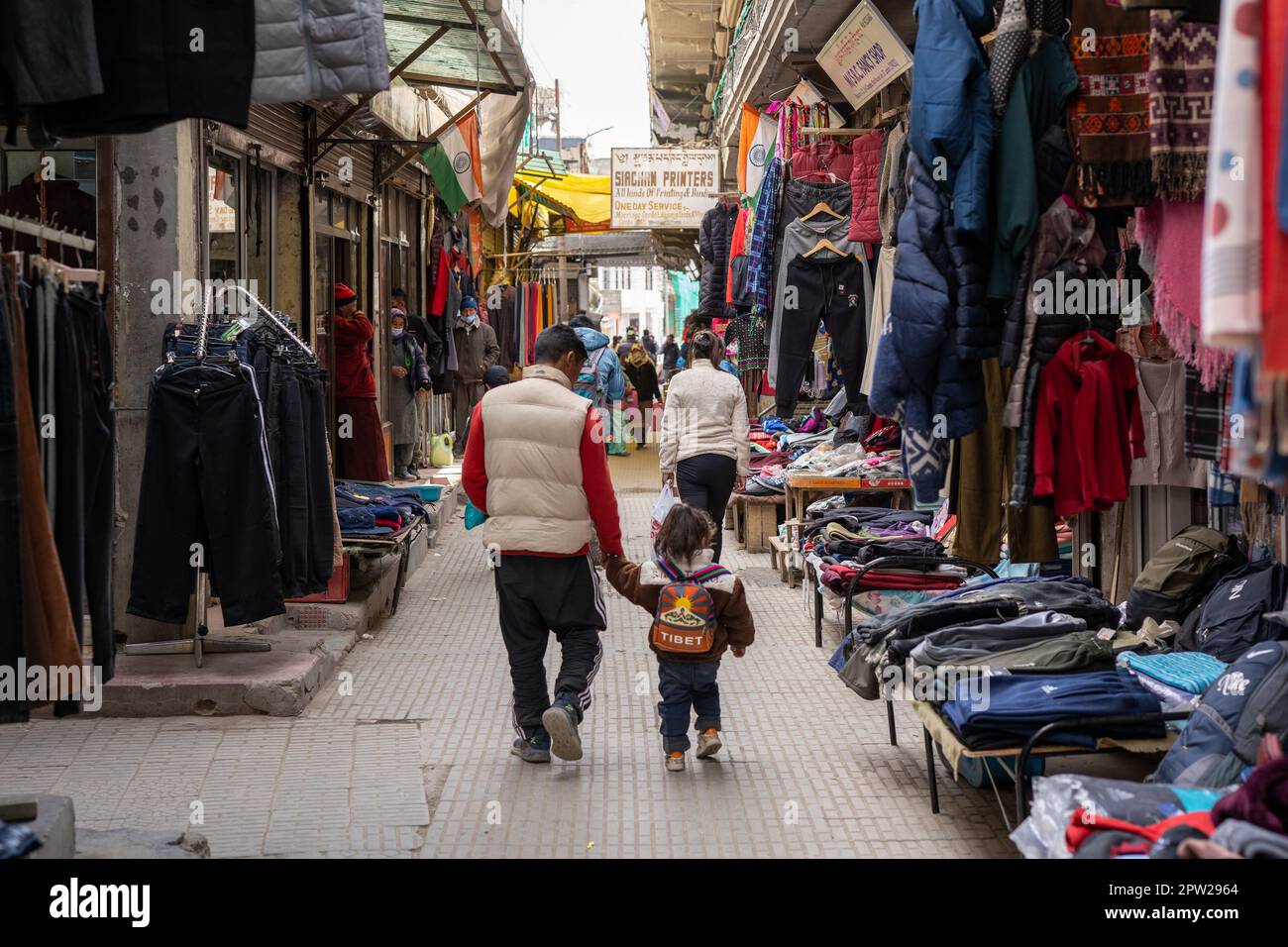 Moti Market in Leh, India Stock Photo - Alamy