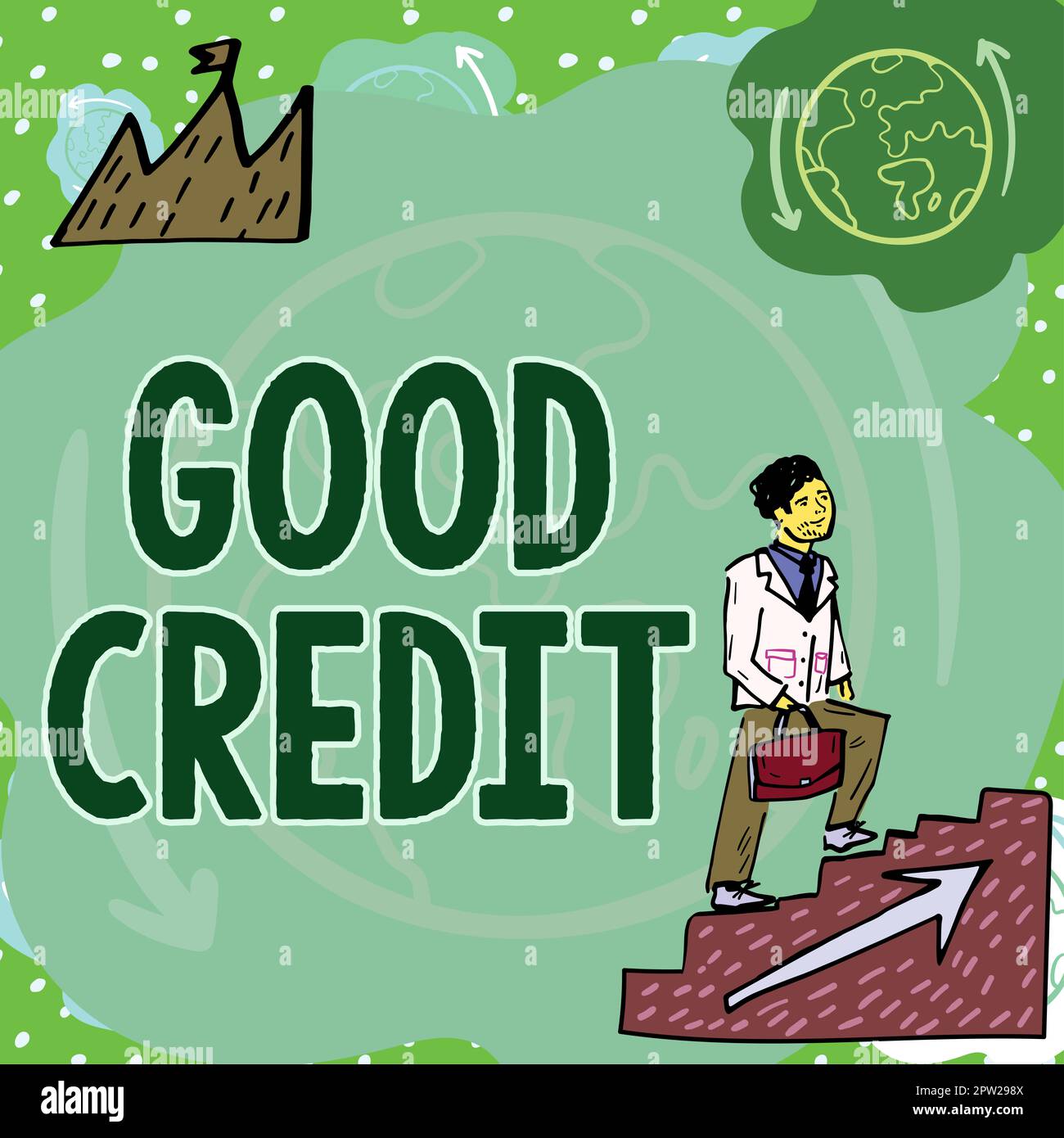 Inspiration showing sign Good Credit, Business idea borrower has a ...