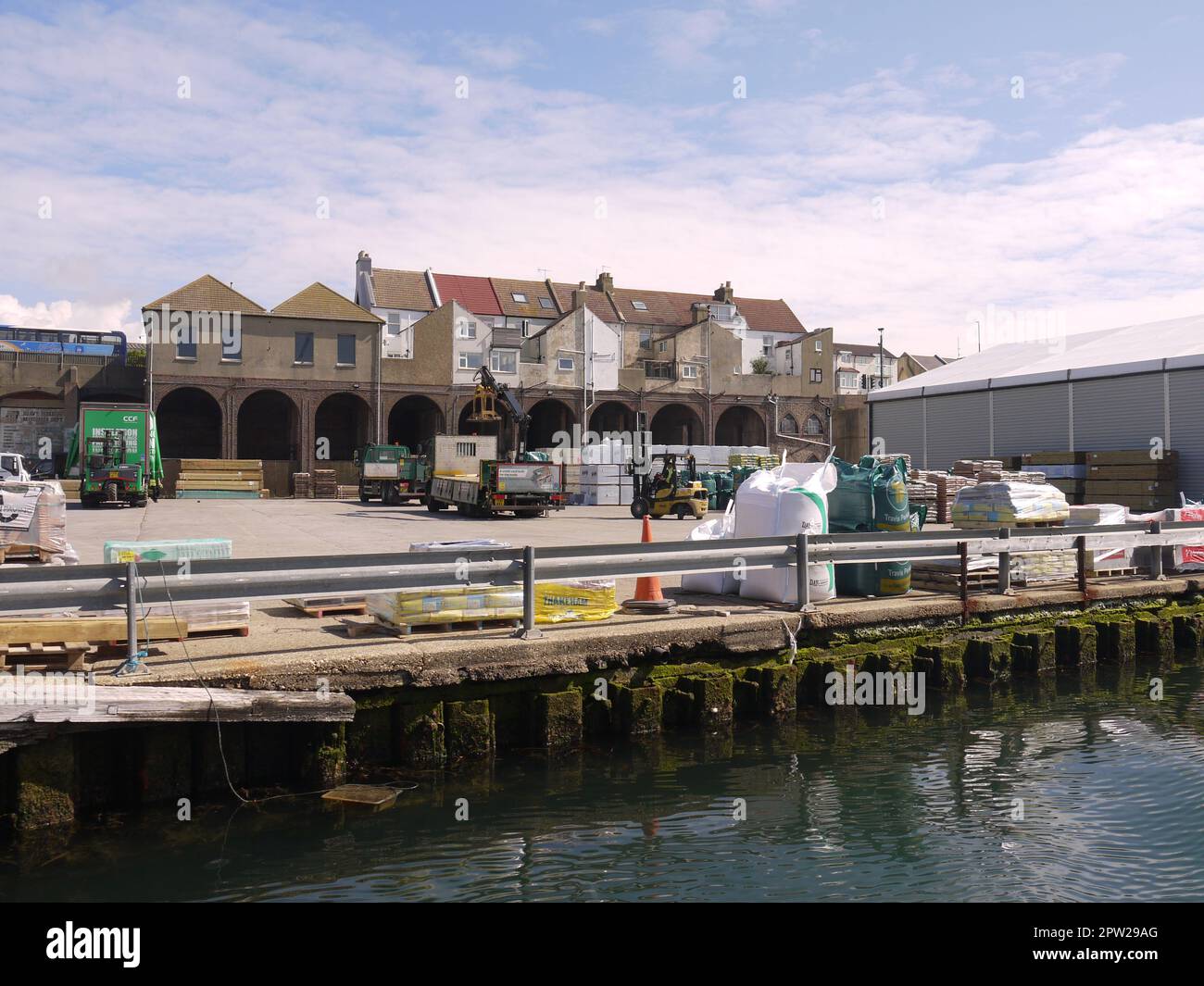 The storage arches by Travis Perkins on Baltic Wharf, Southwick Ship ...