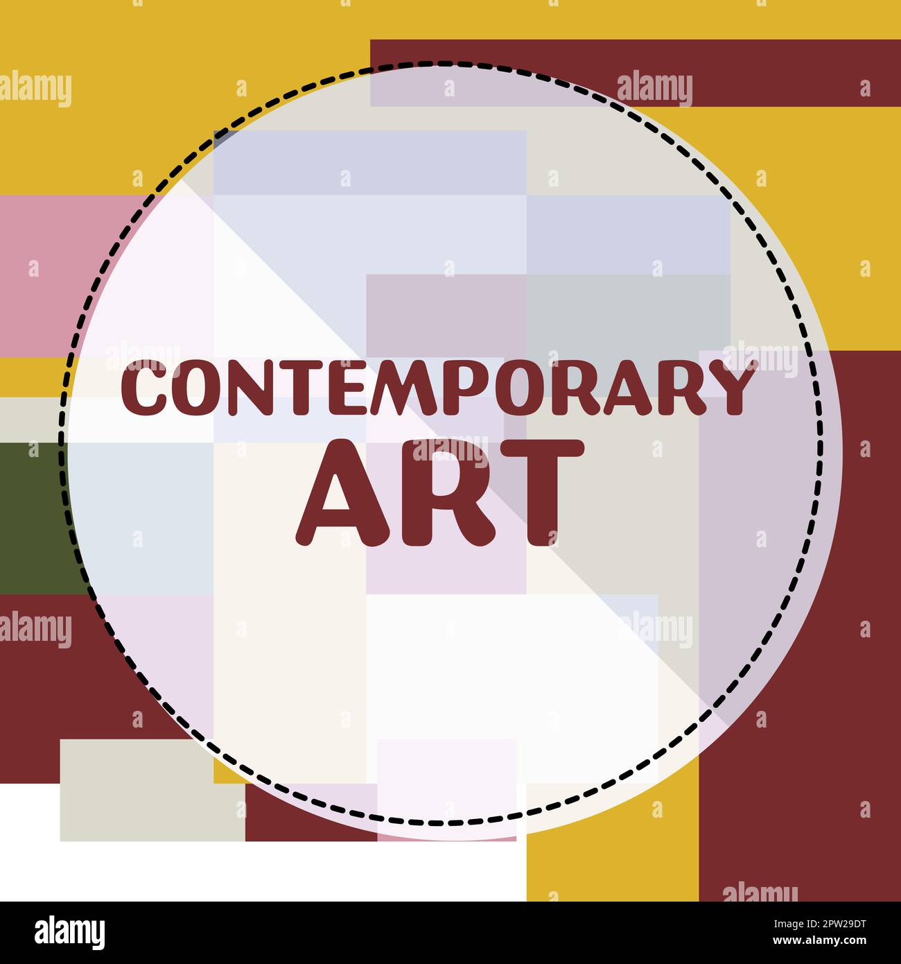 Text caption presenting Contemporary Art, Internet Concept made today ...