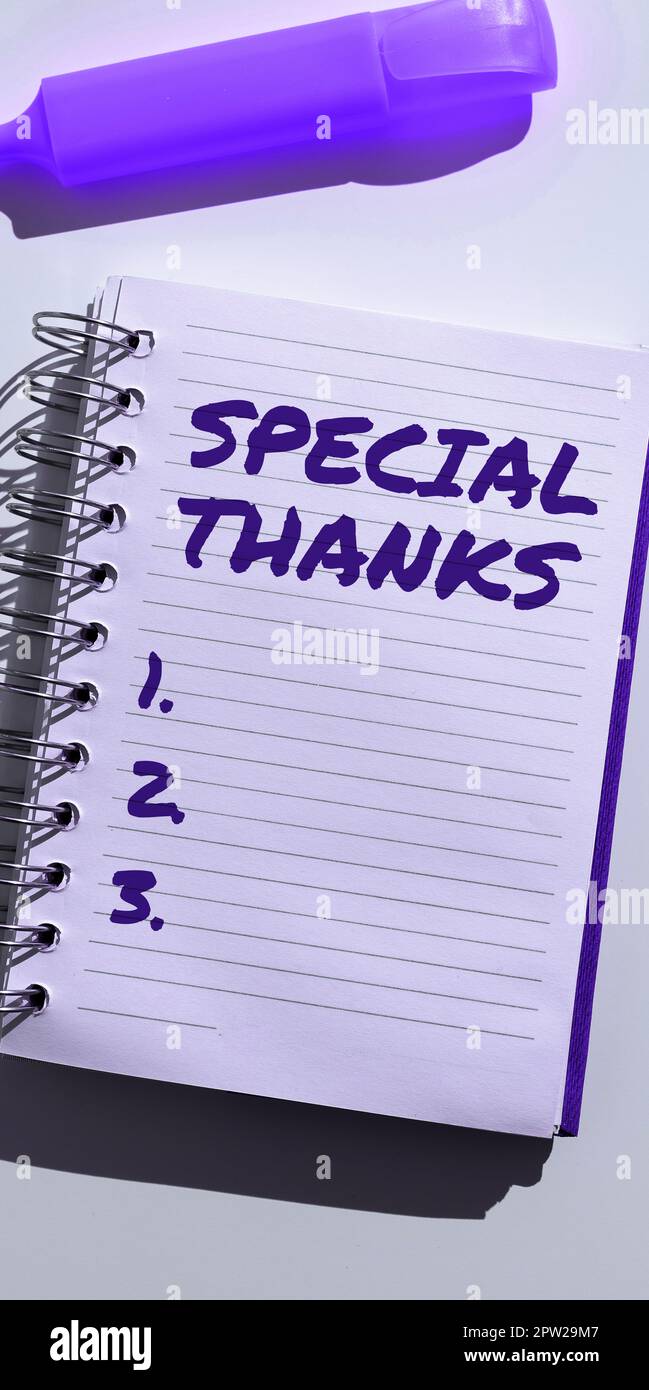 Conceptual caption Special Thanks, Business overview expression of ... Conceptual caption Special Thanks, Business overview expression of ...