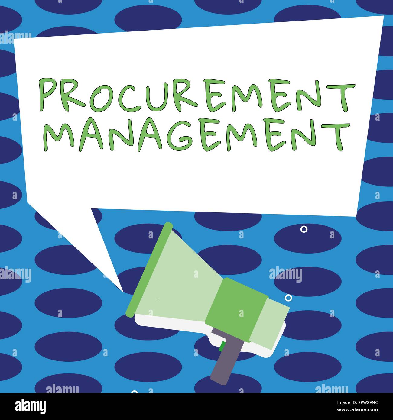 Sign displaying Procurement Management, Word for buying Goods and ...