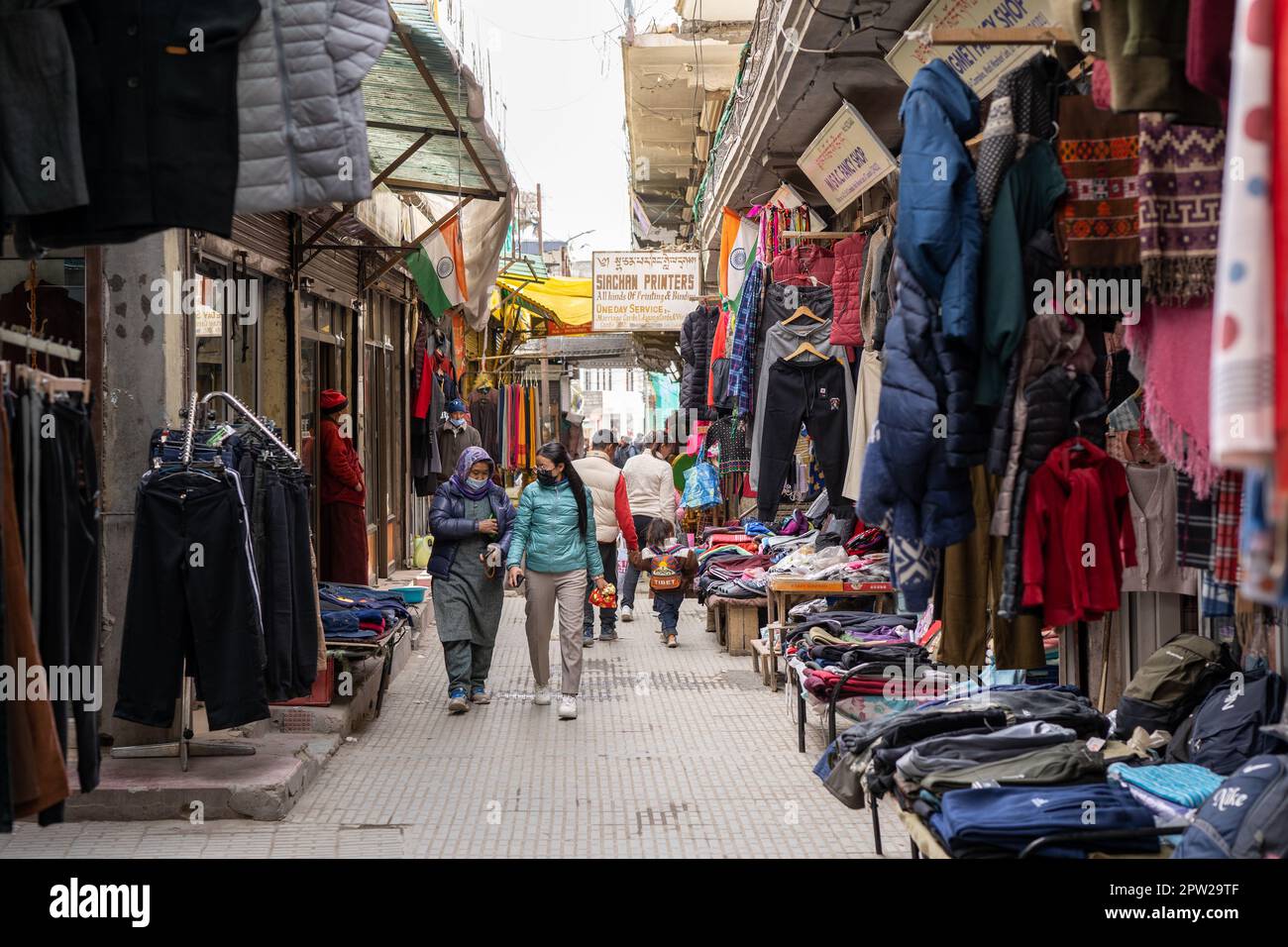 Moti Market in Leh, India Stock Photo - Alamy