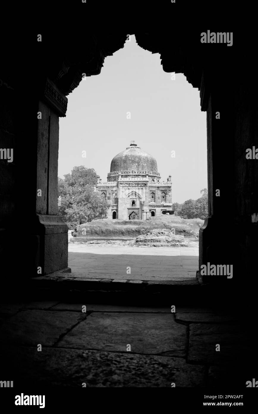 Lodhi delhi Black and White Stock Photos & Images - Alamy