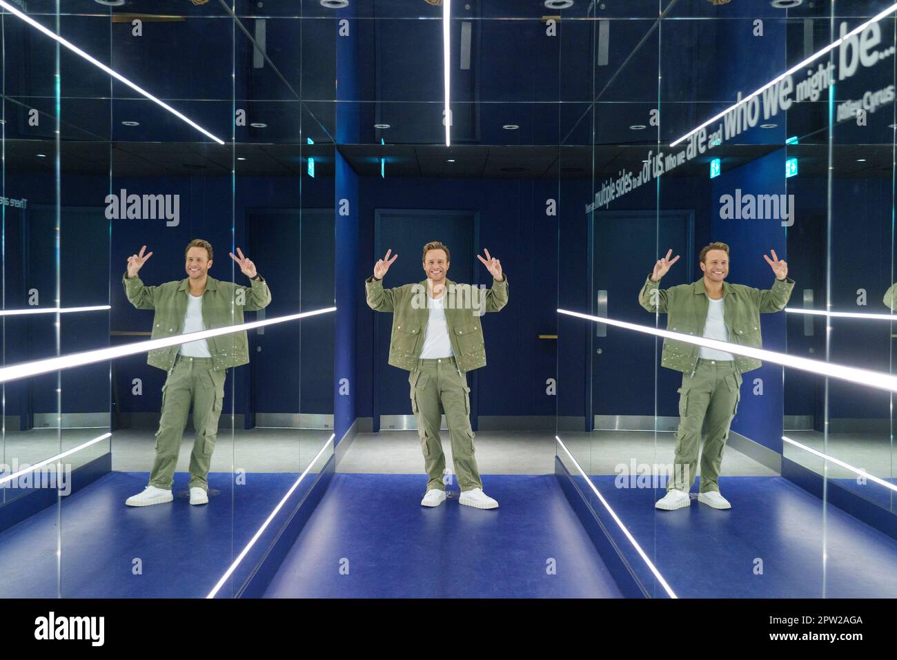 EDITORIAL USE ONLY Olly Murs at the launch of the new Sky VIP lounge at ...