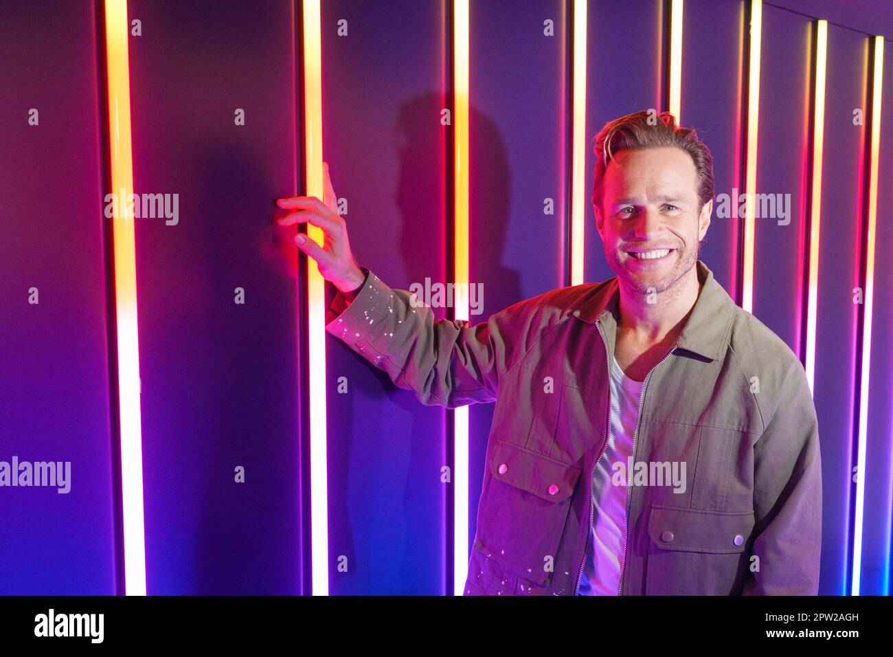 EDITORIAL USE ONLY Olly Murs at the launch of the new Sky VIP lounge at ...