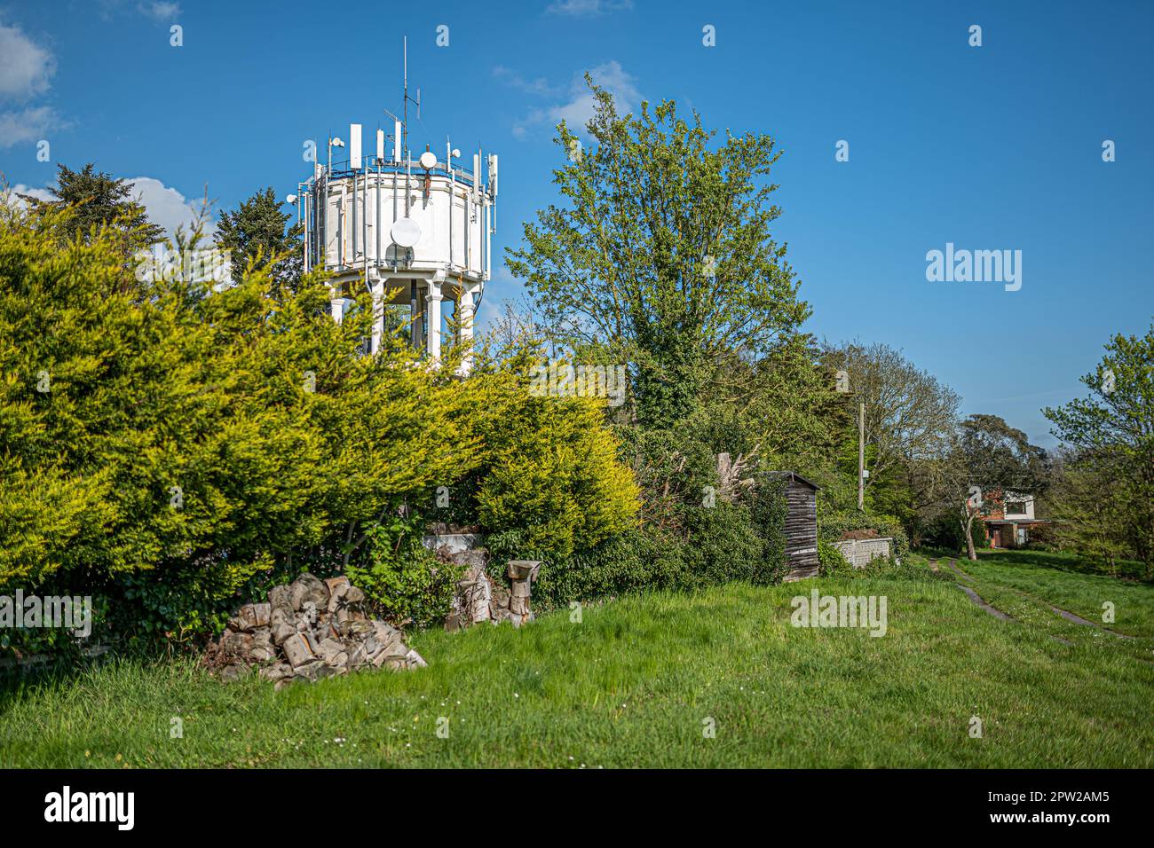 Water Tower, High Road, Hockley, Essex Stock Photo - Alamy