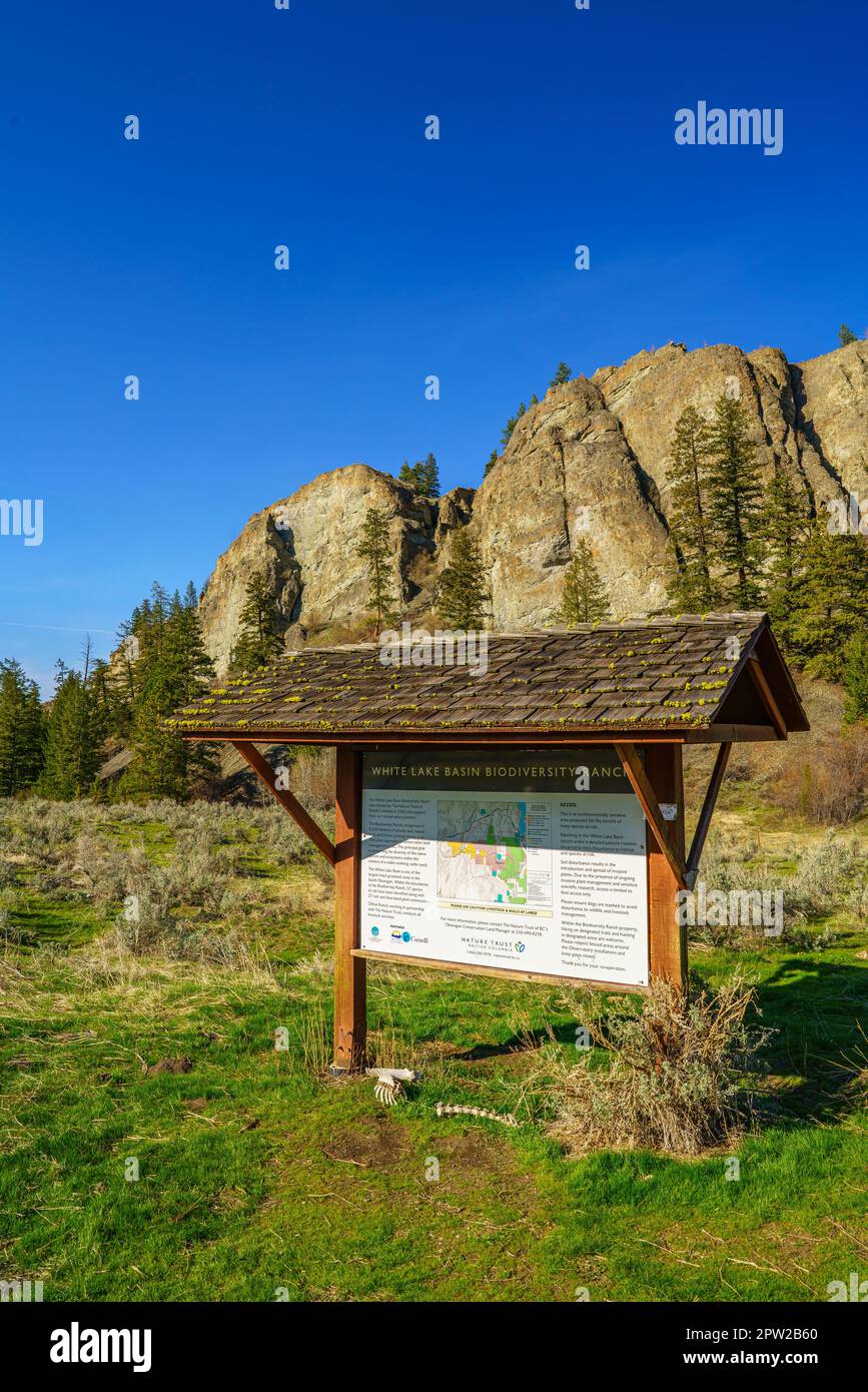 Okanagan map hi-res stock photography and images - Alamy