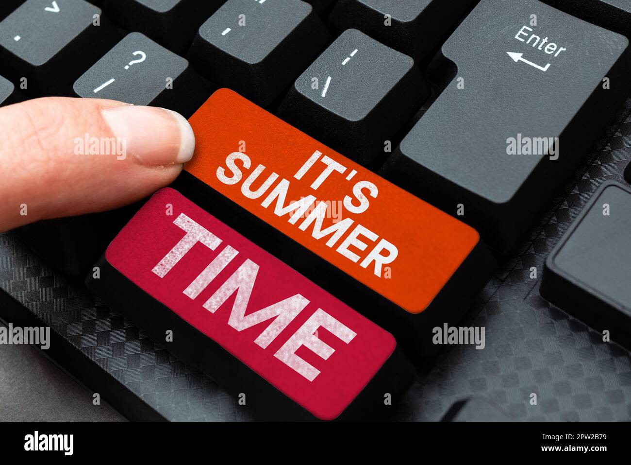 Hand writing sign It S Summer Time, Concept meaning season for fun and ...