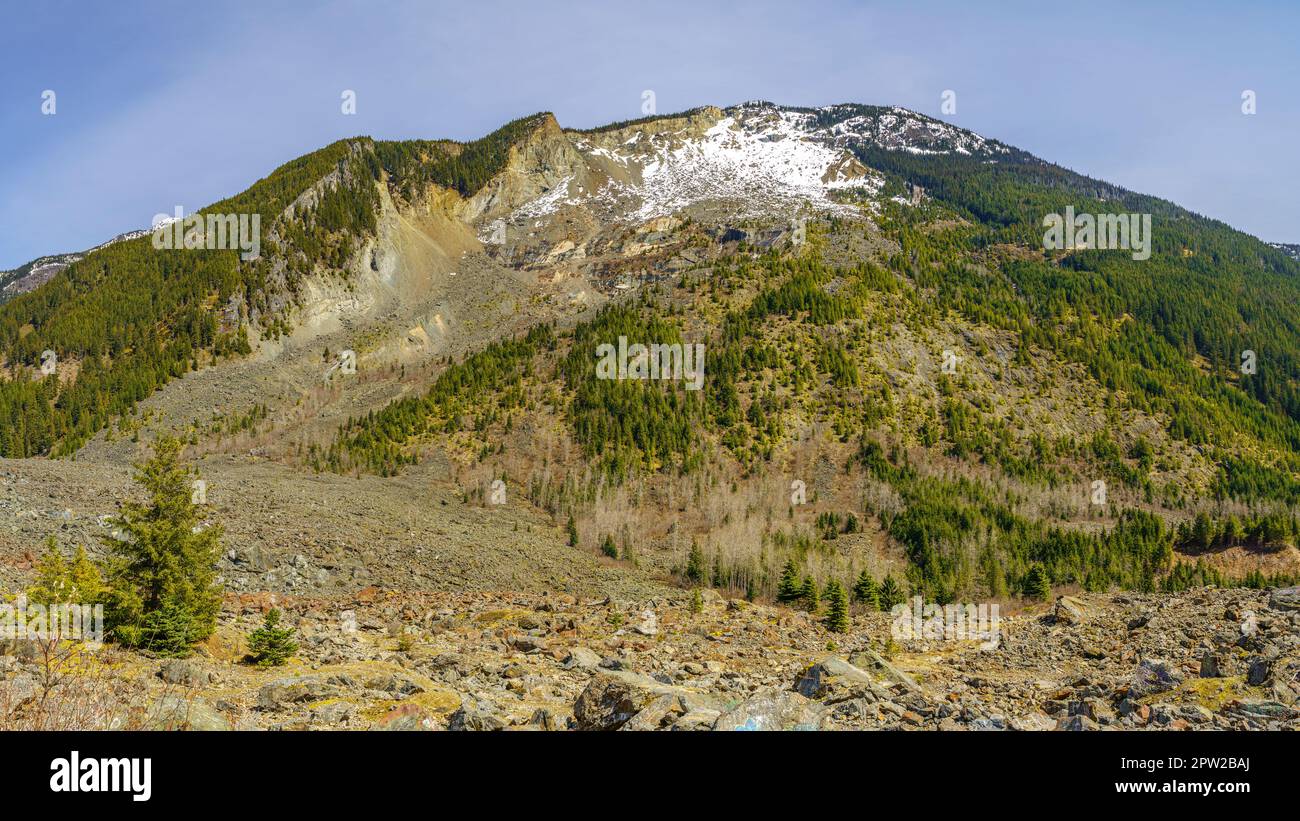 Rock slide highway hi-res stock photography and images - Alamy