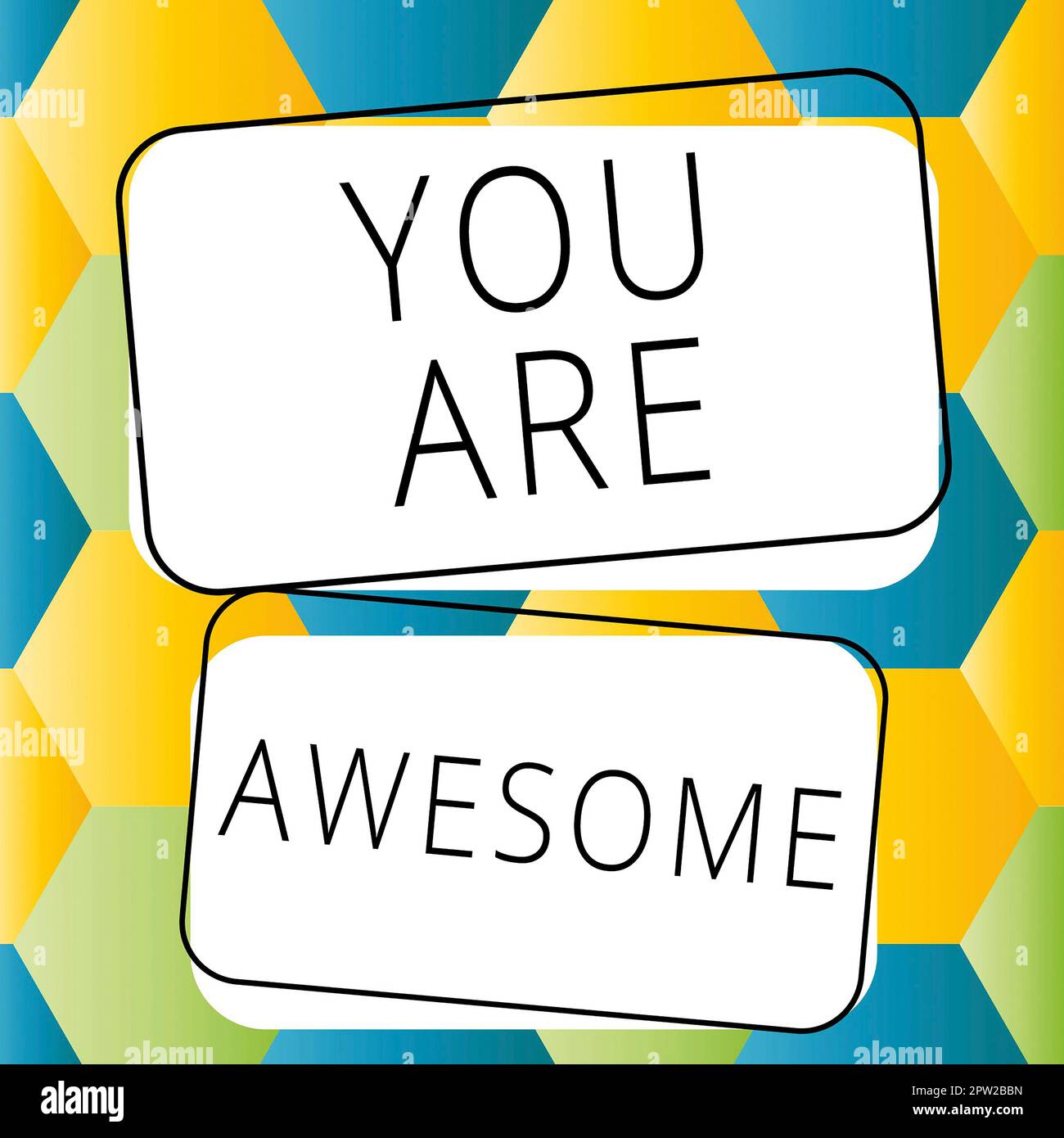 Text caption presenting You Are Awesome, Business concept Motivation ...