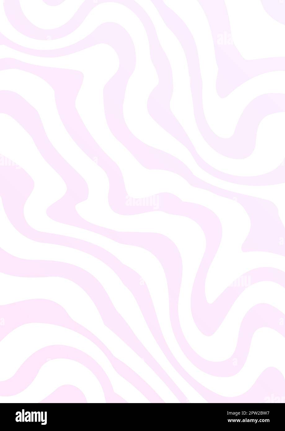 Soft pink white wavy psychedelic background. Vertical rectangle. Poster ...