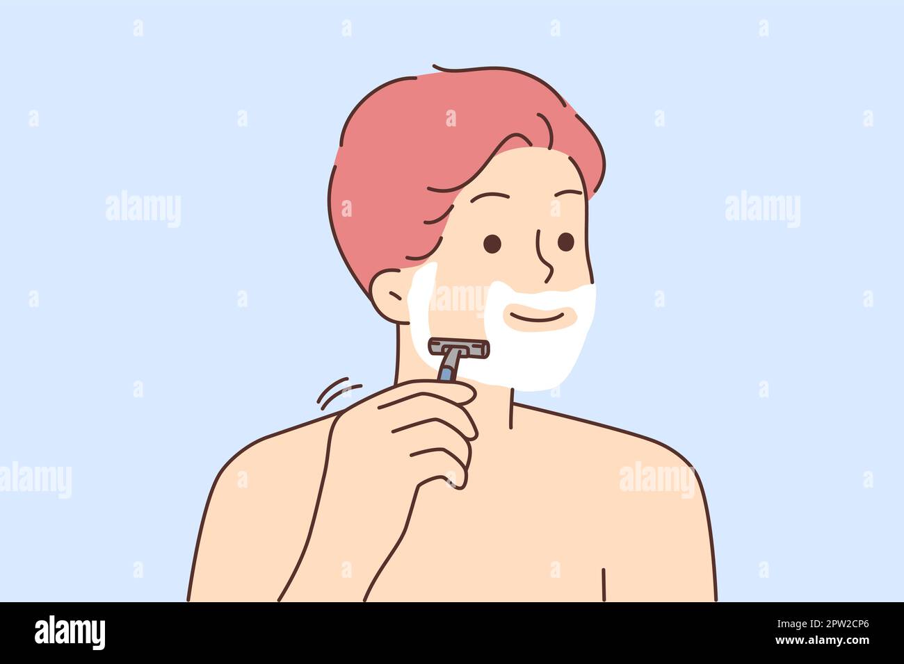 Shaving Face Clipart