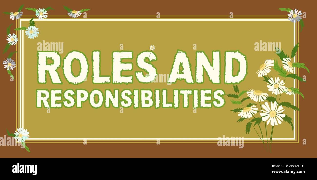 Writing displaying text Roles And Responsibilities, Word for Business ...