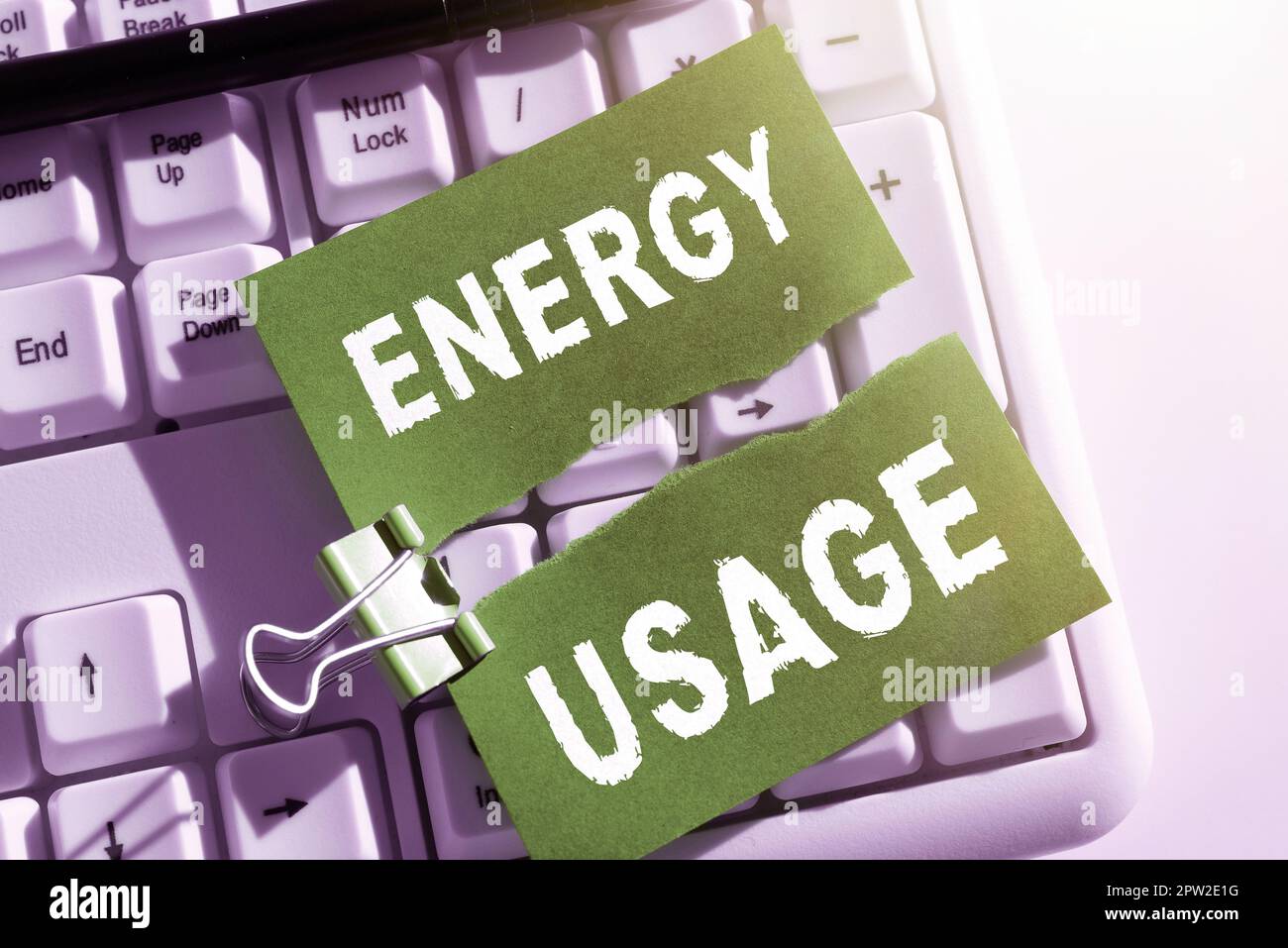 Conceptual display Energy Usage, Word Written on Amount of energy ...