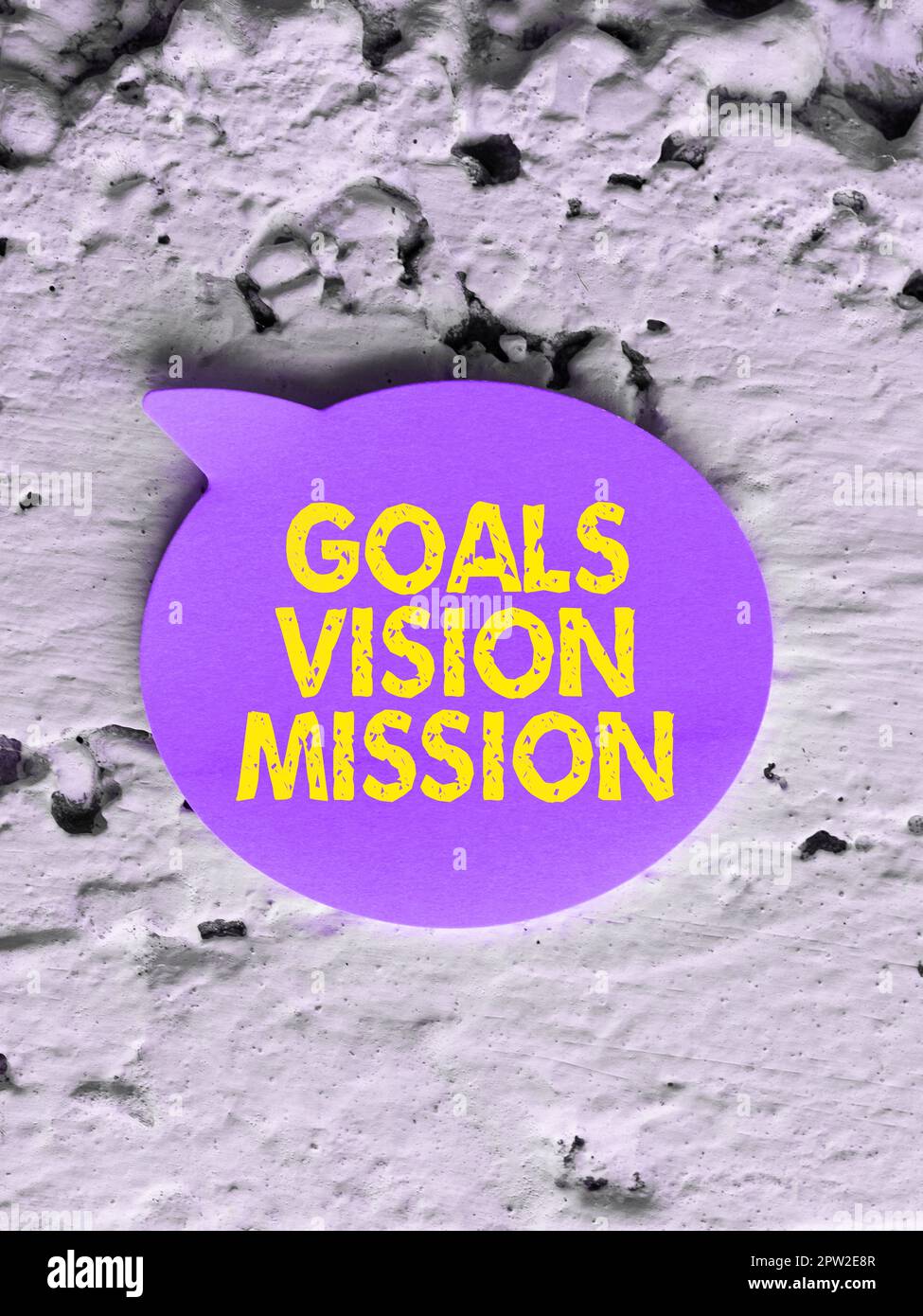 Inspiration showing sign Goals Vision Mission, Word Written on ...