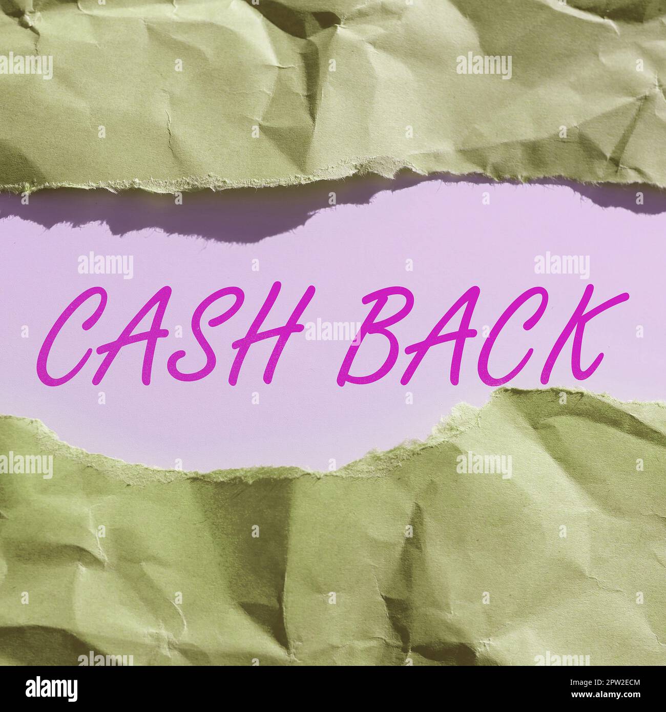 Sign displaying Cash Back, Business approach incentive offered buyers ...