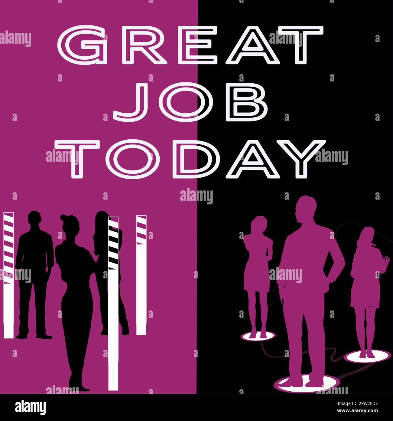 Hand writing sign Great Job Today, Concept meaning used praising ...