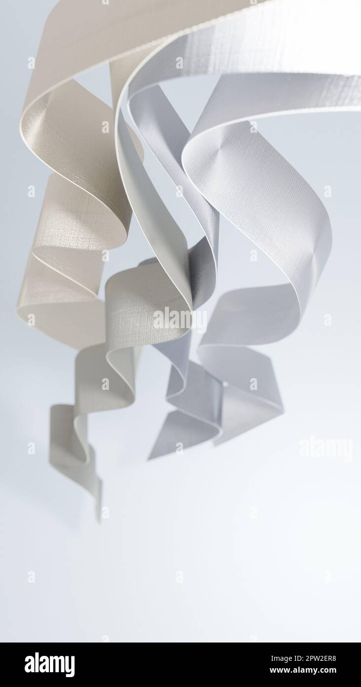 Elegant, dynamic, modern design. Shiny white, silver and ivory colored ...