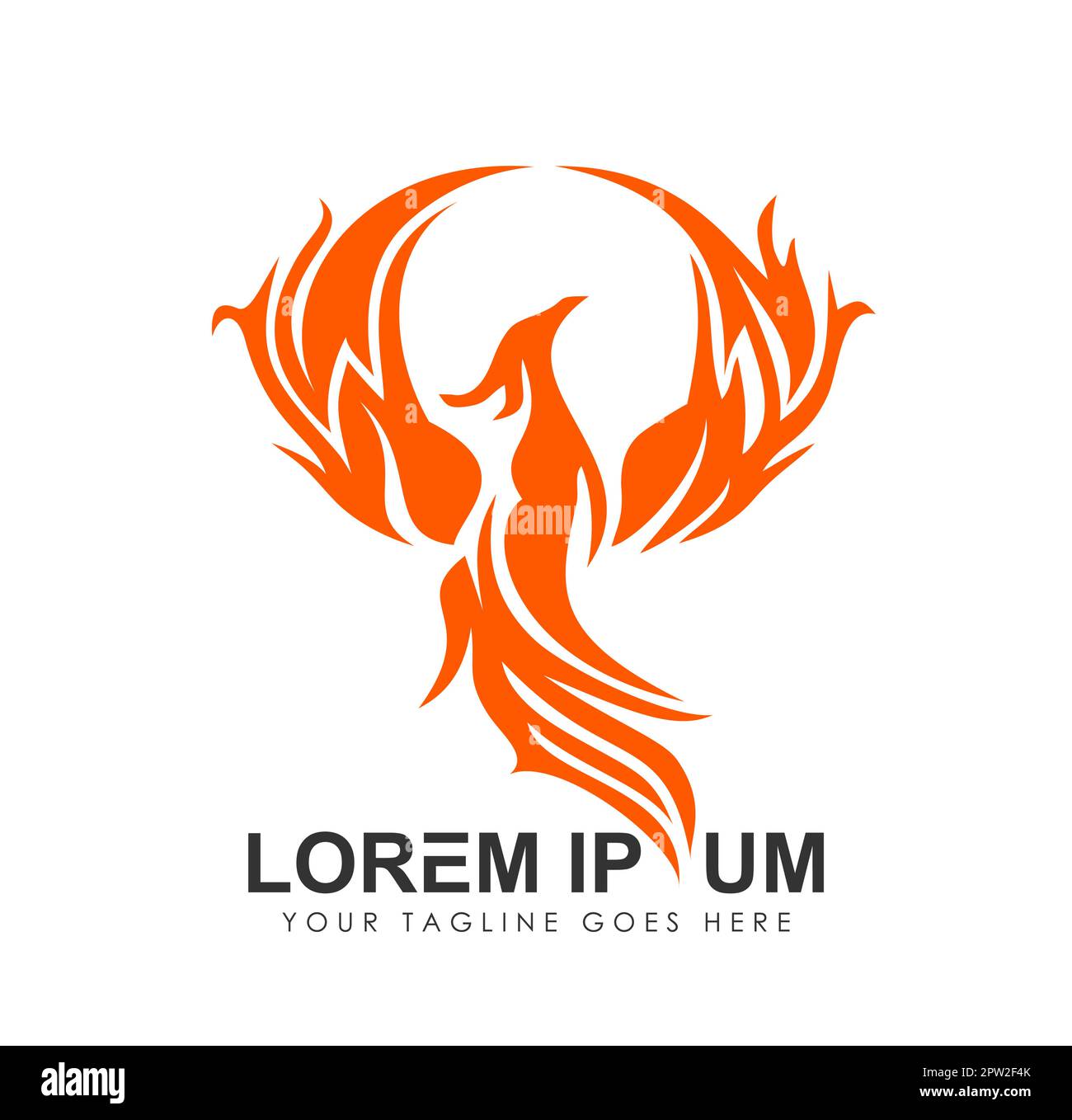 Phoenix Illustration Logo Vector icon Stock Vector Image & Art - Alamy