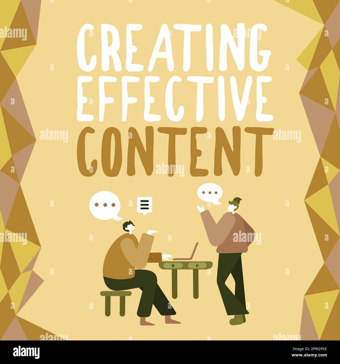 Inspiration showing sign Creating Effective Content, Word for Valuable ...
