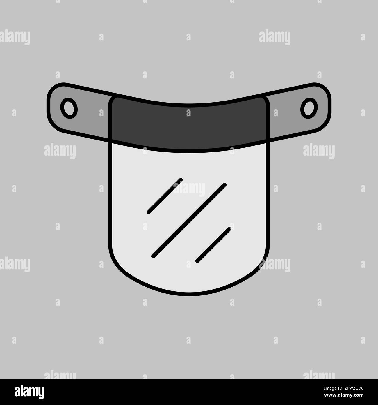 Plastic face visor Stock Vector Images - Alamy