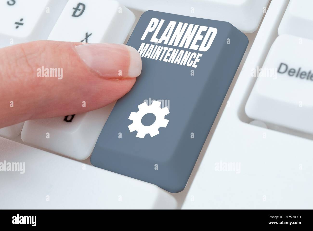 Conceptual caption Planned Maintenance, Business idea Check ups to be ...