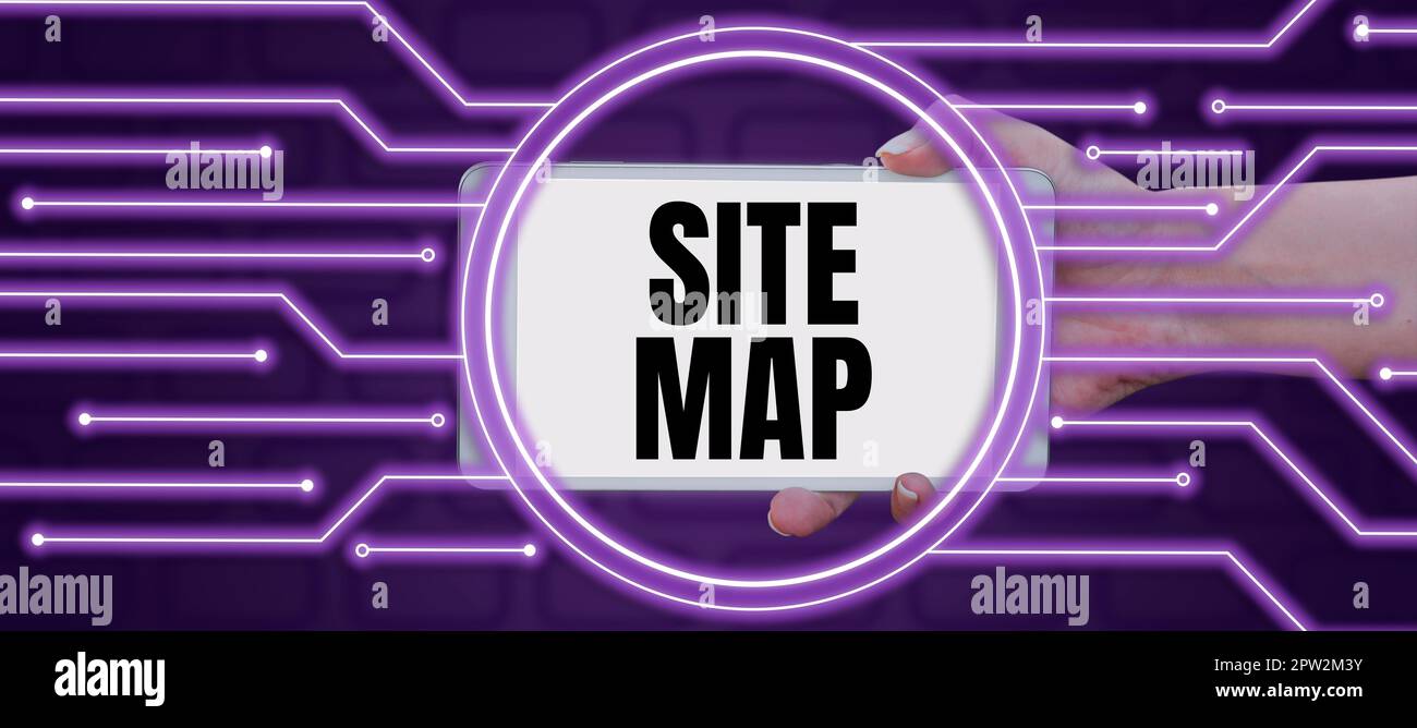 Inspiration showing sign Site Map, Business concept designed to help ...