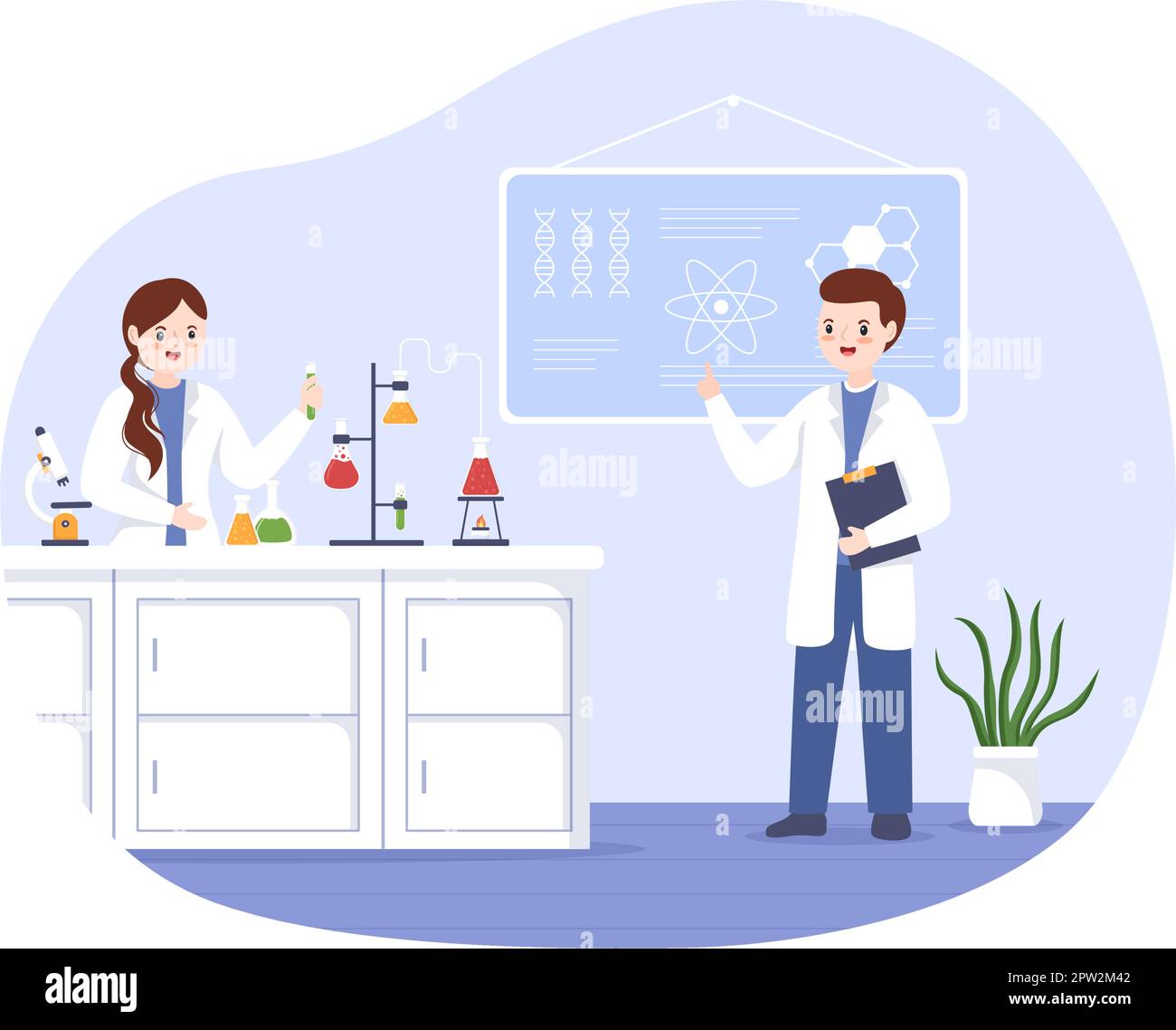 Laboratorium with Conducting Research Scientific, Experimentation and ...