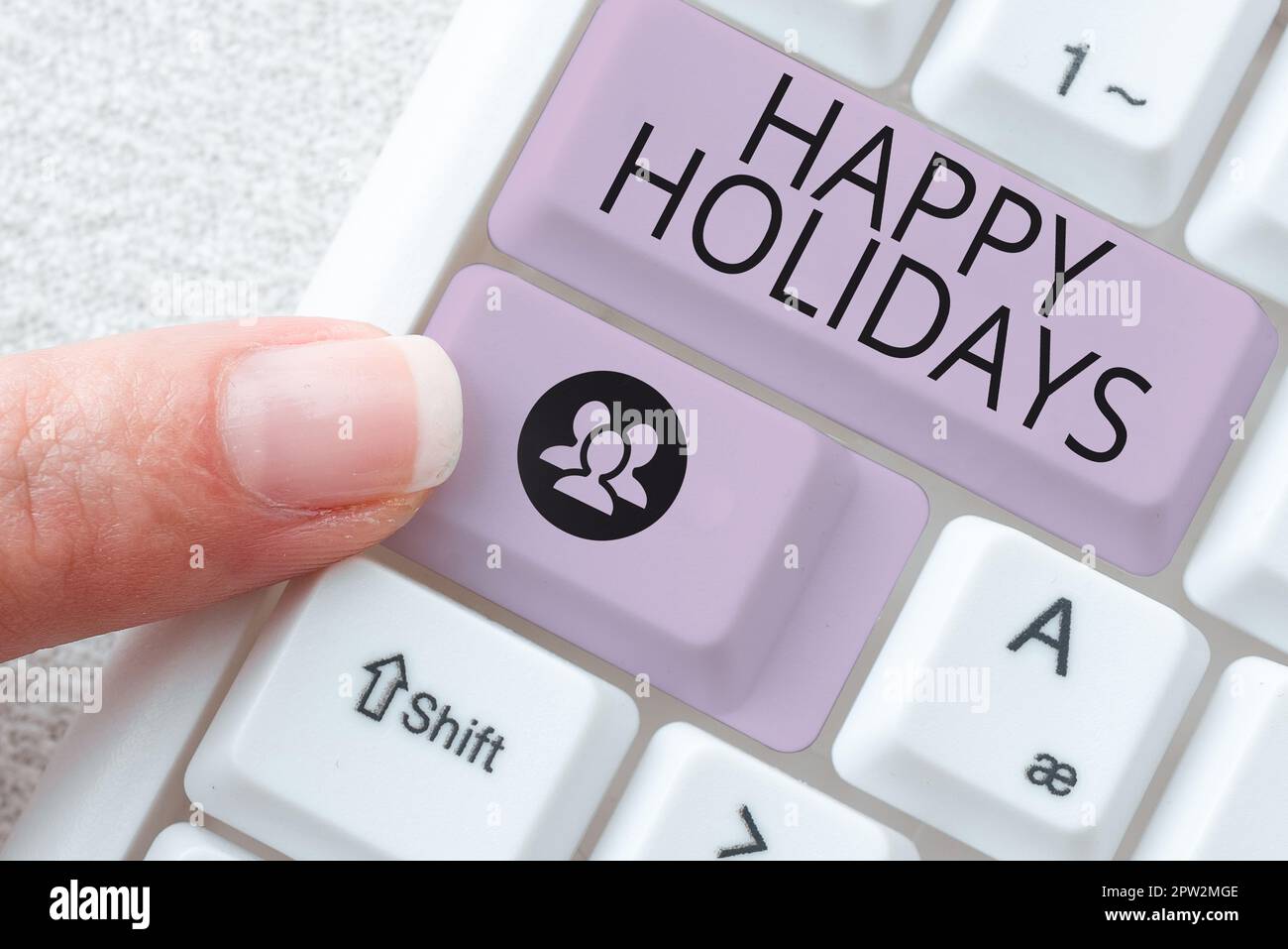 Conceptual display Happy Holidays, Concept meaning greeting used to ...