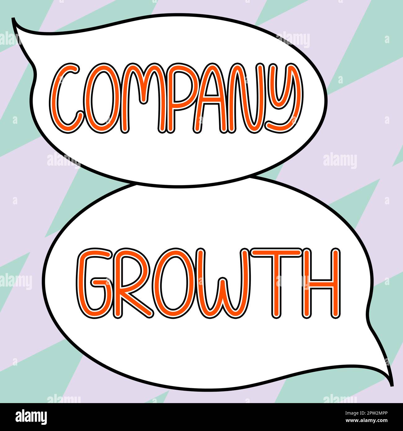 Text caption presenting Company Growth, Internet Concept a long-term ...