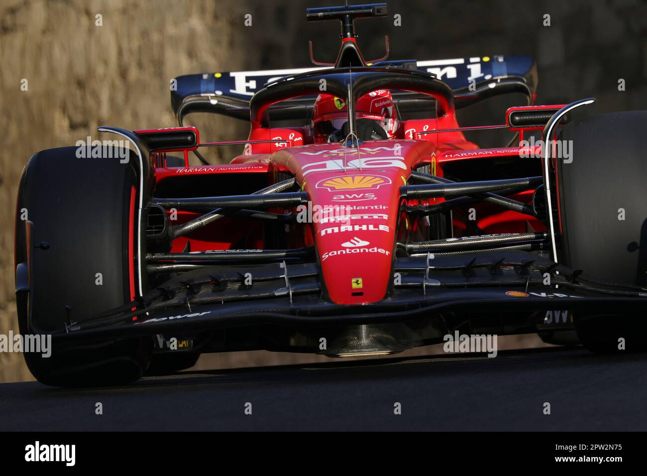 Baku, Azerbaijan. 28th Apr, 2023. #16 Charles Leclerc (MCO, Scuderia Ferrari), F1 Grand Prix of ...