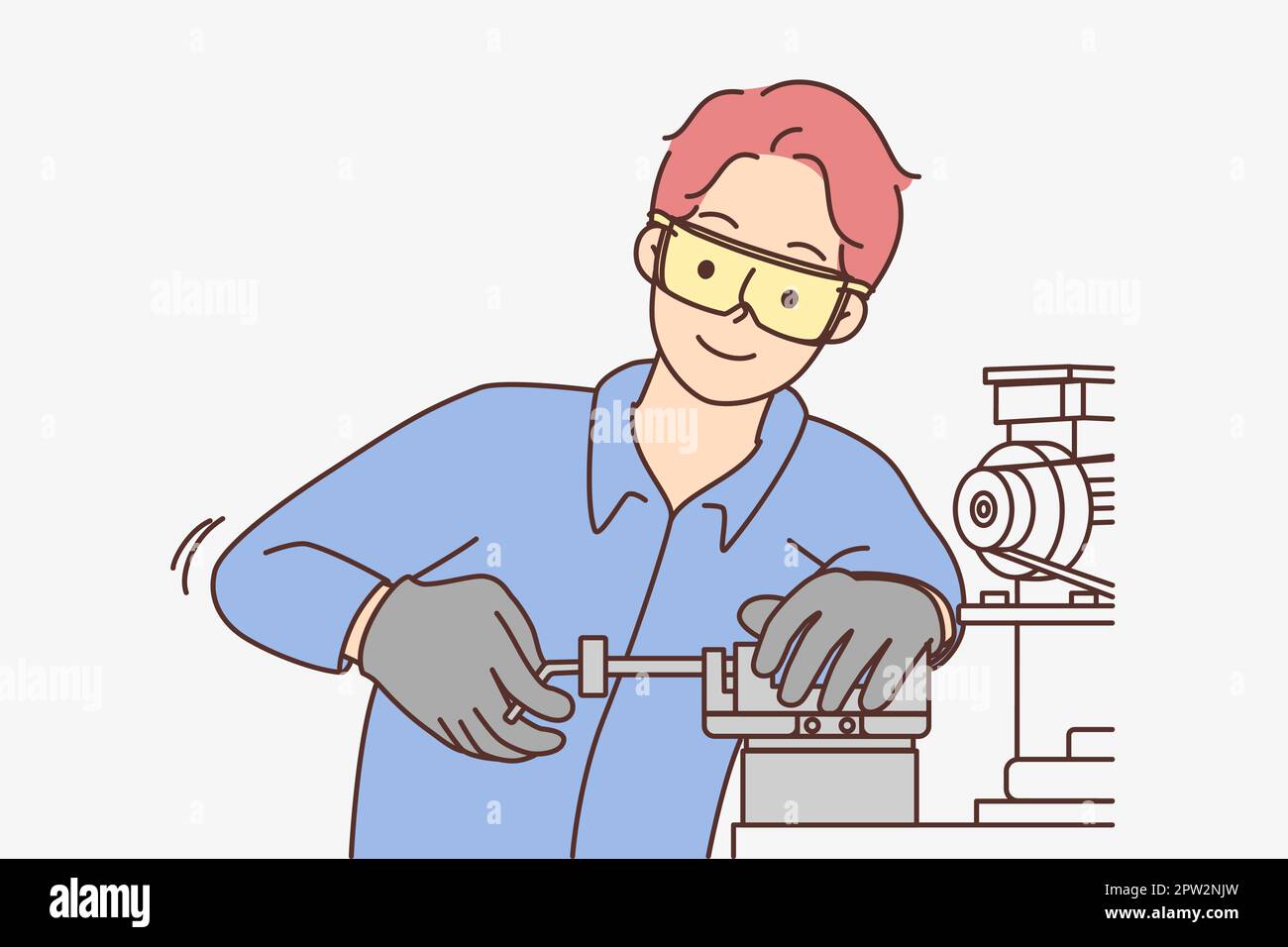 Adult male machine Stock Vector Images - Alamy