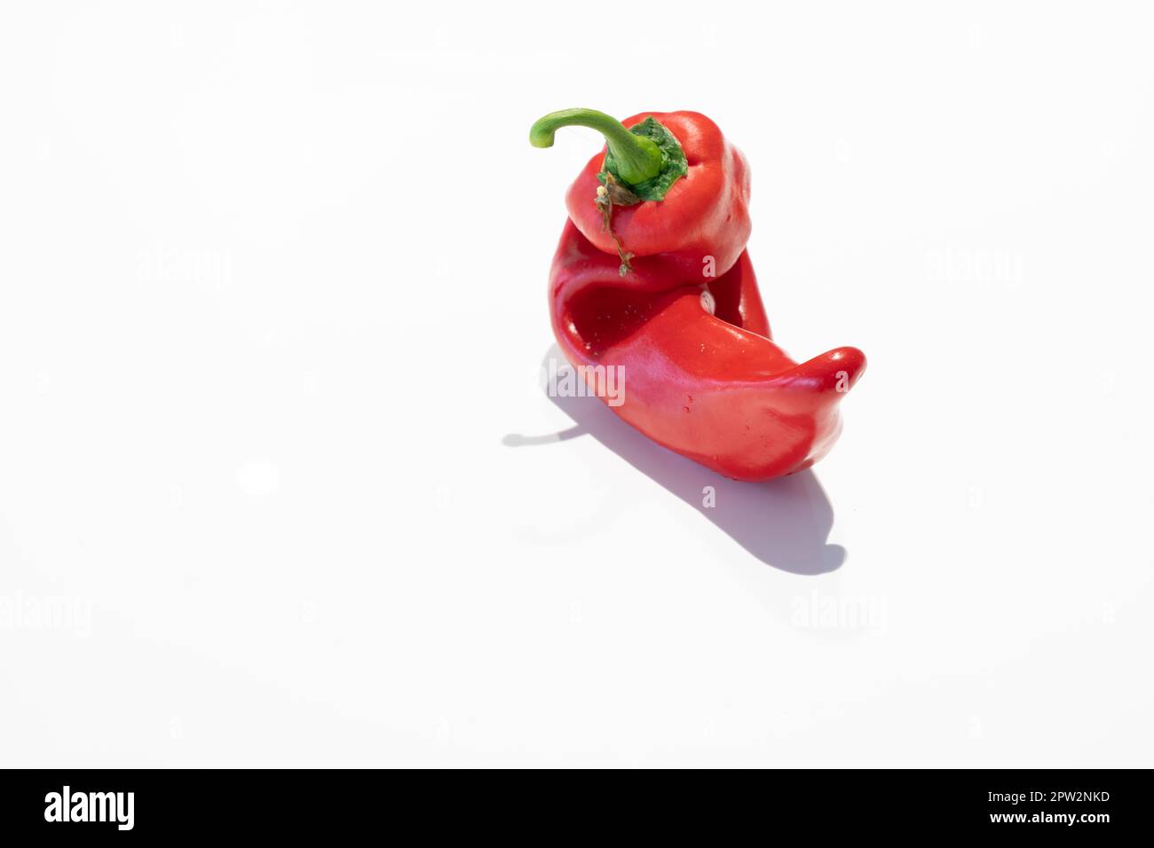 Capsicum unusually shaped isolated on white Stock Photo - Alamy