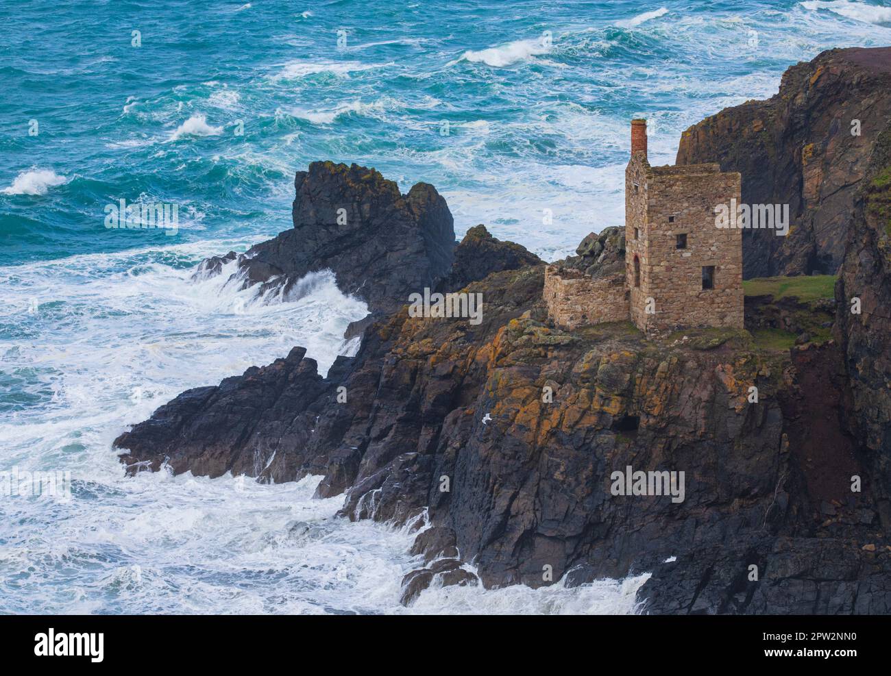 Crown Engine House Botallack Stock Photo - Alamy
