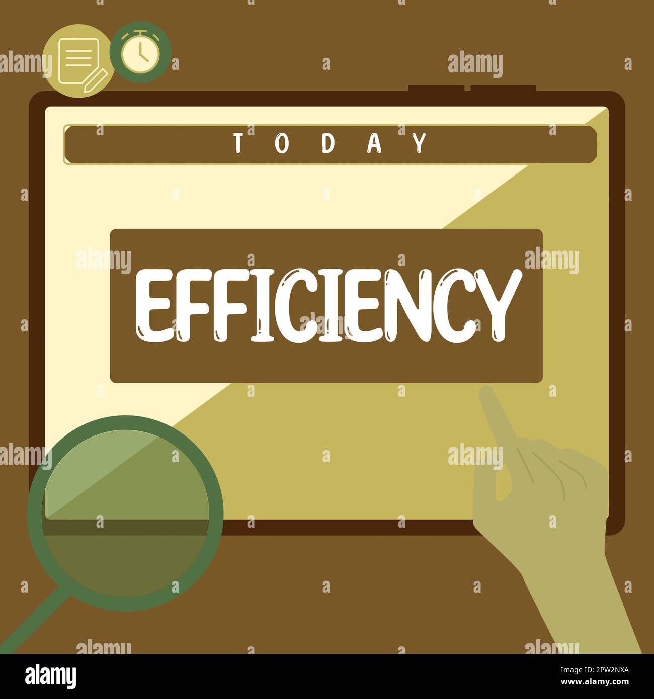 Sign displaying Efficiency, Business overview ability to prevent a ...