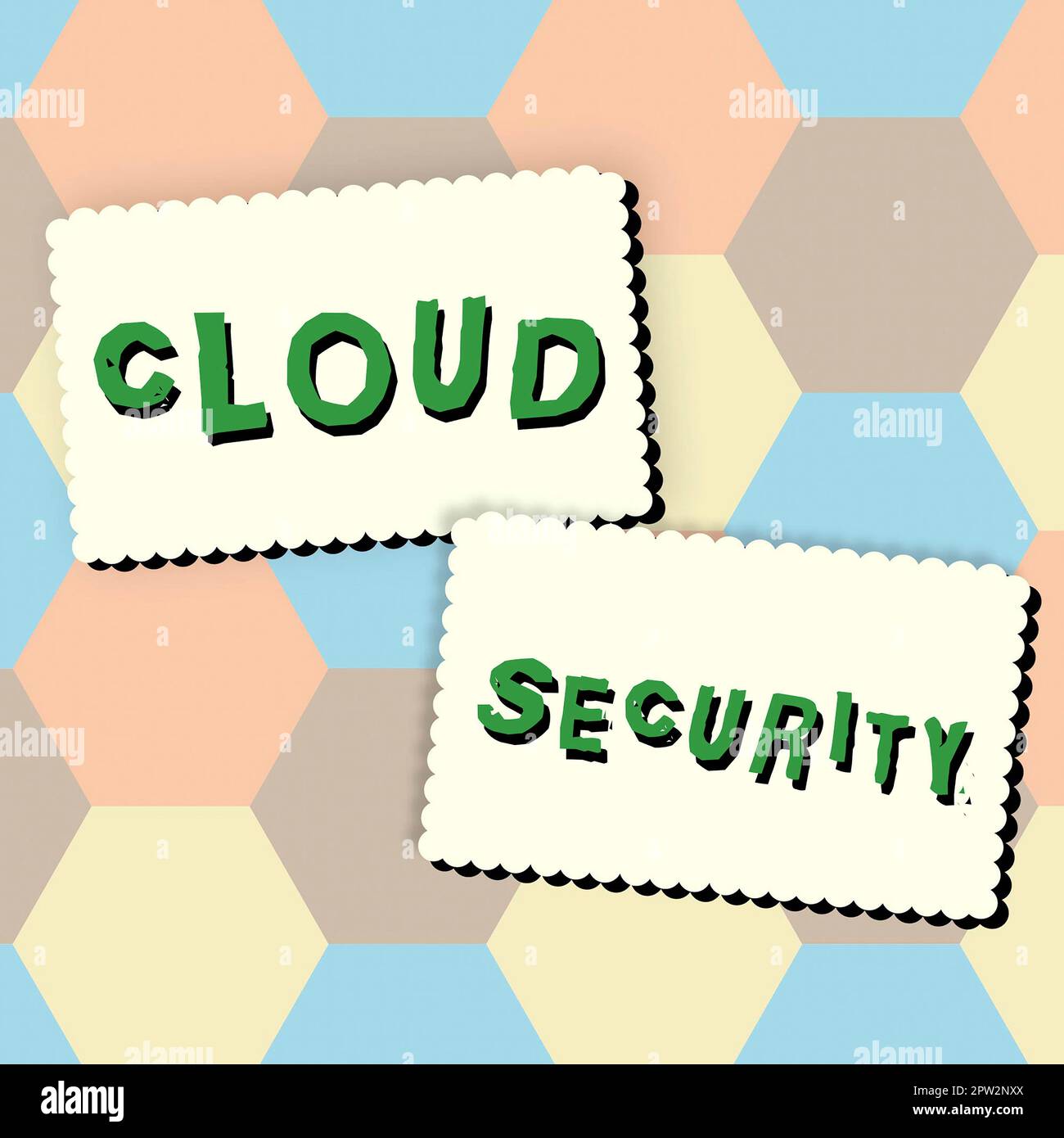 Text Sign Showing Cloud Security Internet Concept Imposing A Secured System Of Existing Data In