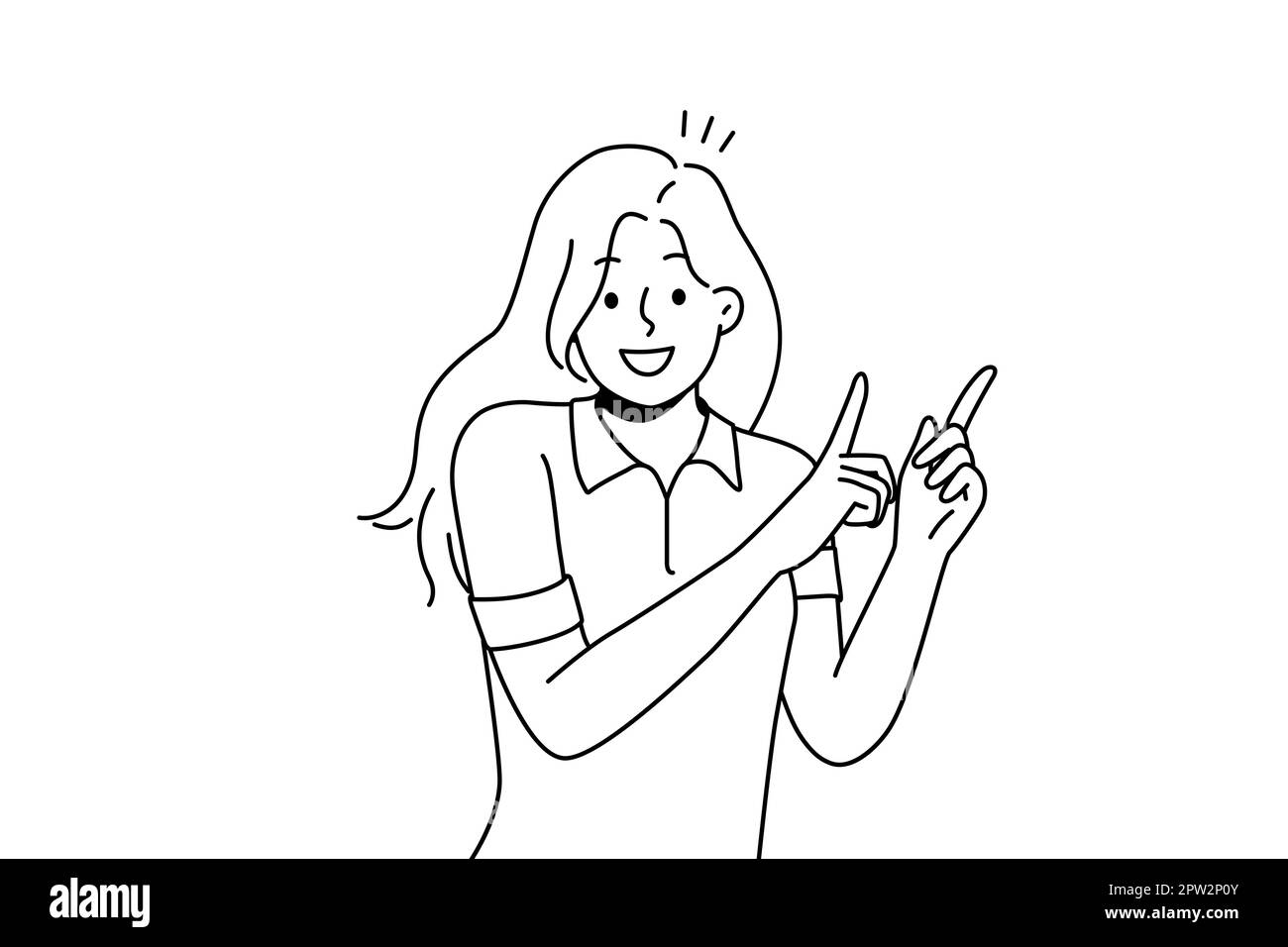 Smiling presenter Stock Vector Images - Alamy