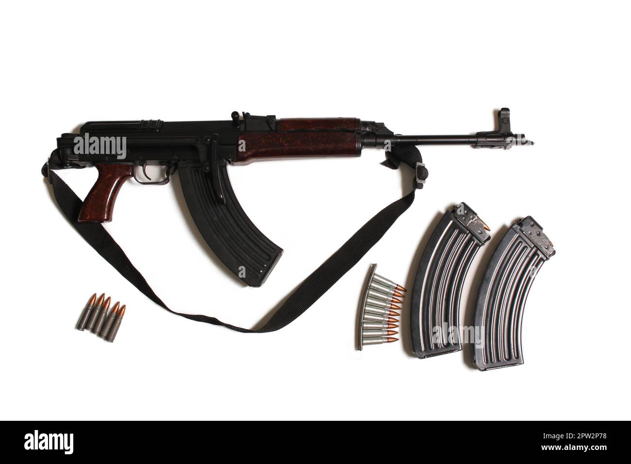 Czech Military Assault Rifle vz 58 Isolated on White Stock Photo - Alamy